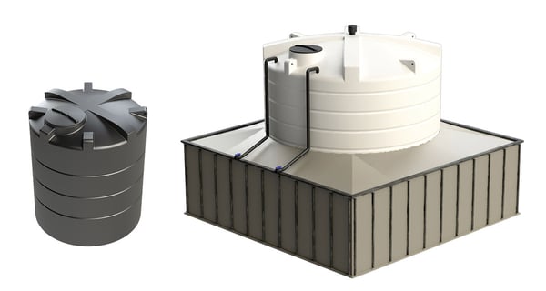 Ferric Chloride Tanks And Caustic Soda Tanks For Industry